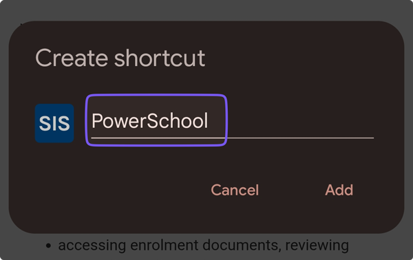 Add PowerSchool to Your Phone or Tablet (Web Version) | Calgary Academy
